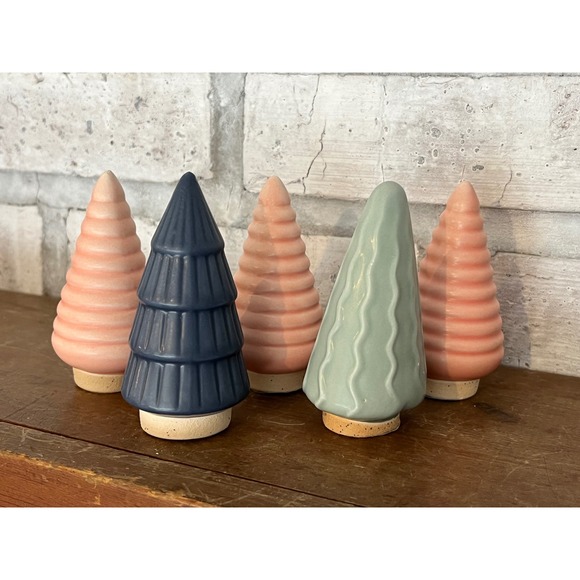 Target | Holiday | Set Of Five Mini Ceramic Christmas Trees Target ...